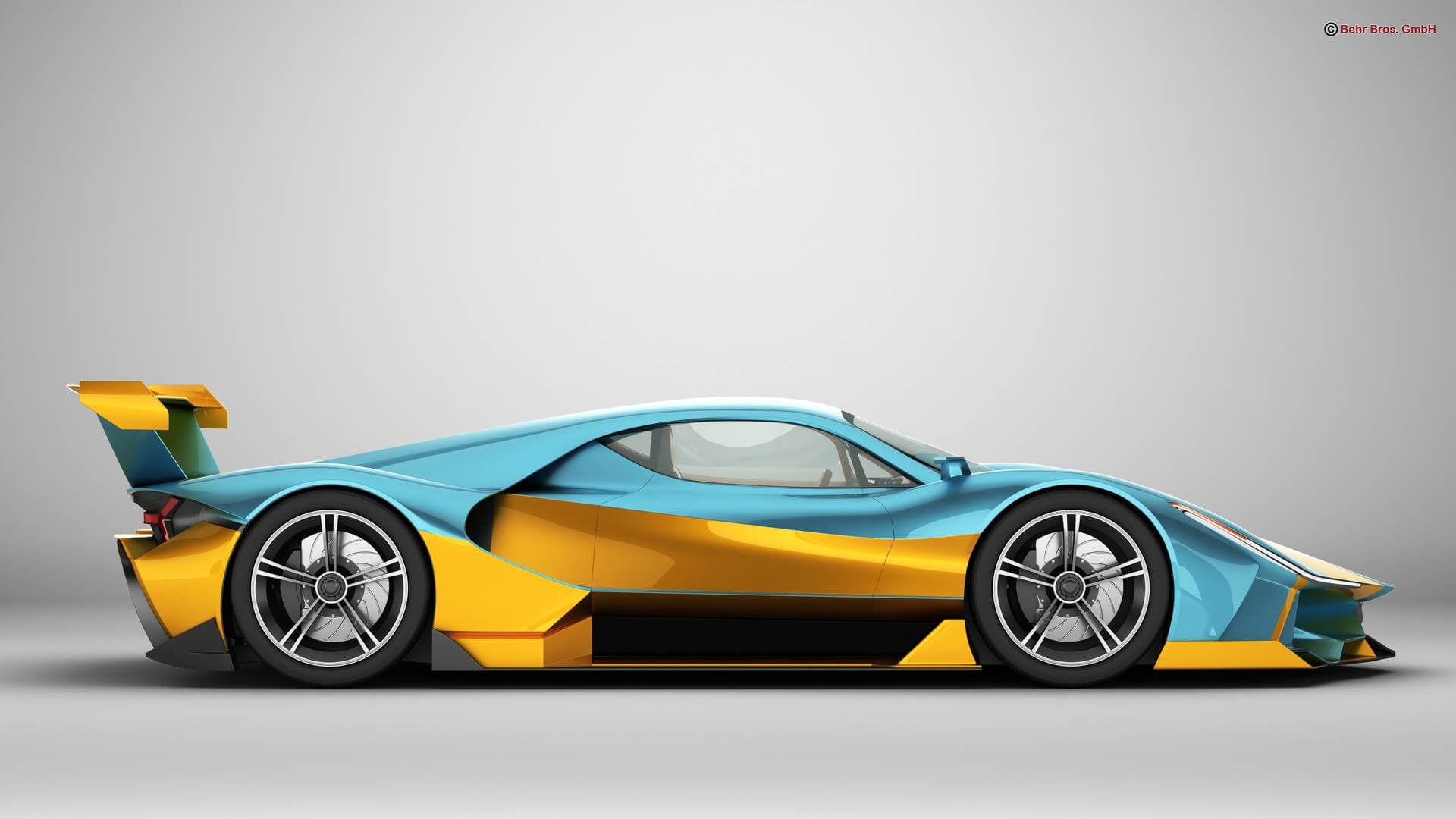 Generic Future EV Supercar 2050 - 3D Model by Behr Bros