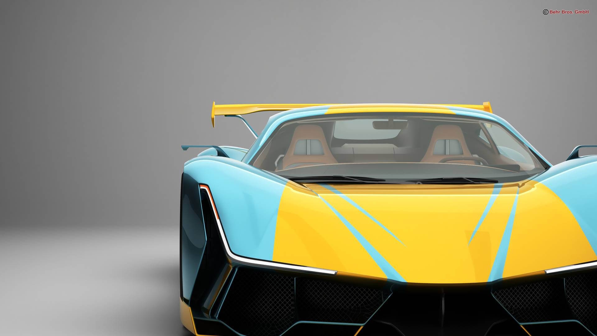 Generic Future EV Supercar 2050 - 3D Model by Behr Bros