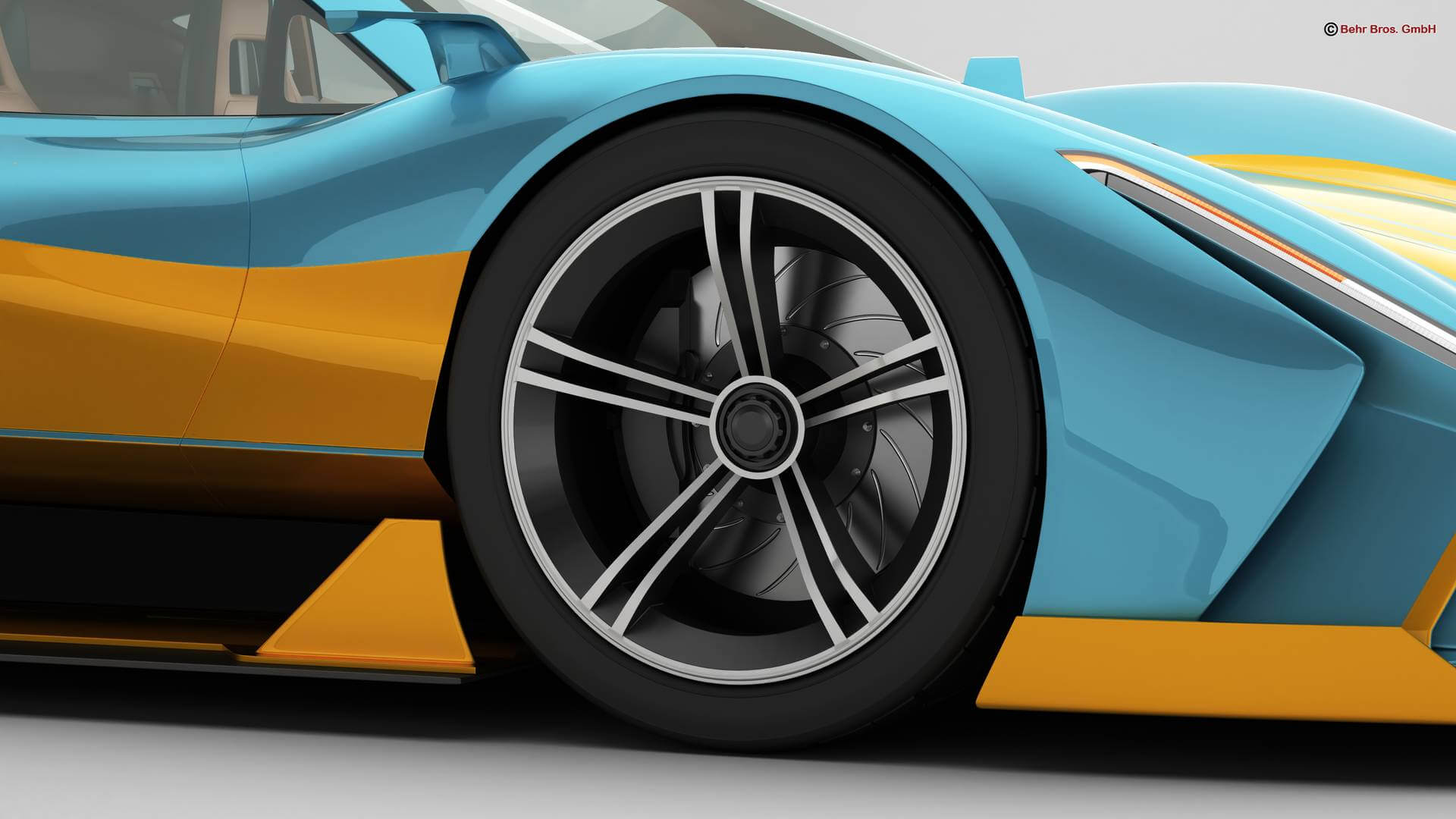 Generic Future EV Supercar 2050 - 3D Model by Behr Bros