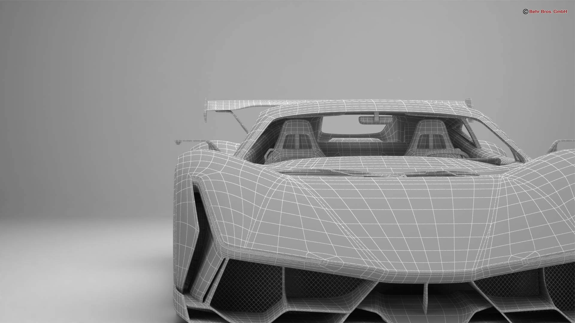 Generic Future EV Supercar 2050 - 3D Model by Behr Bros