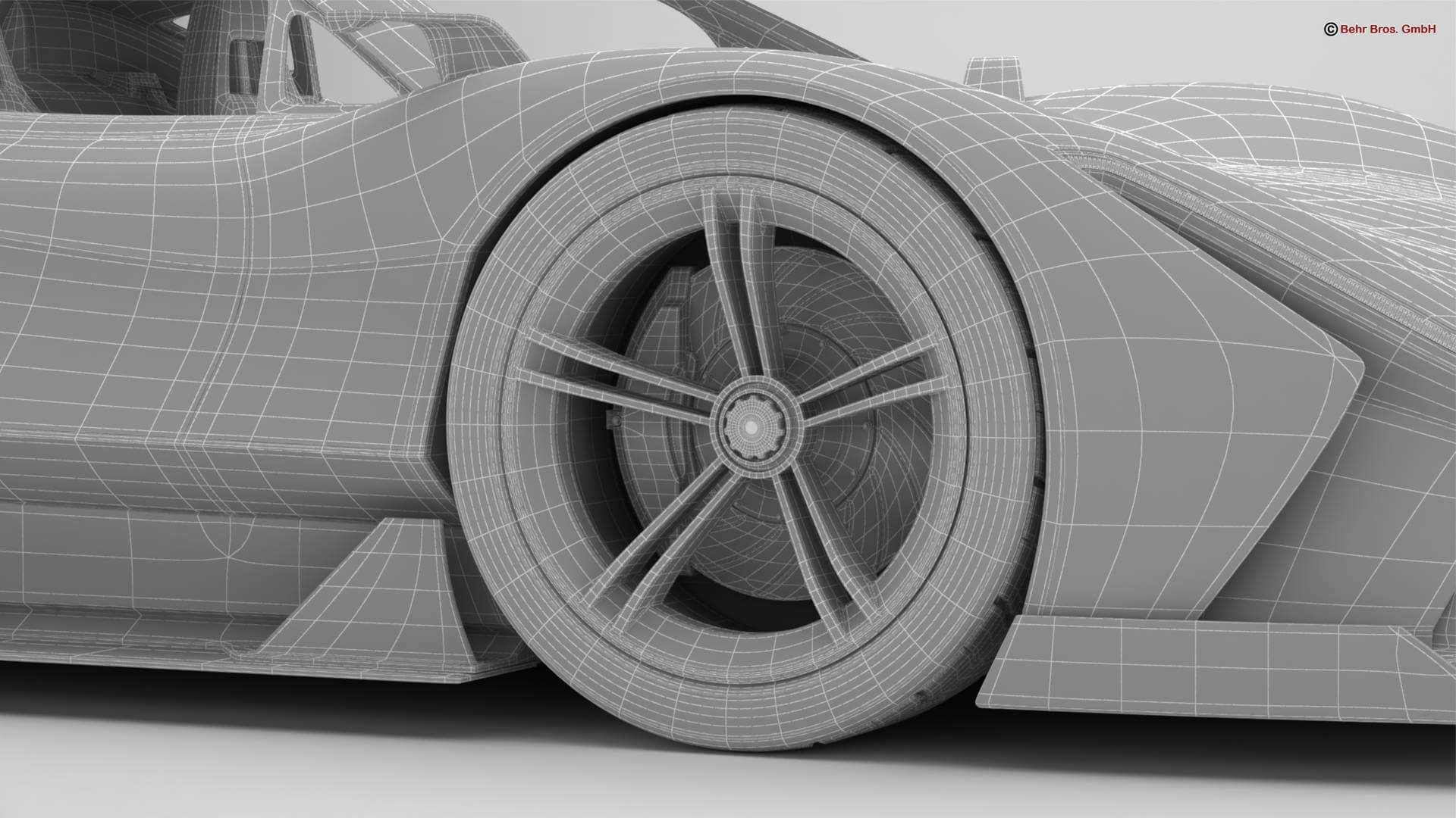 Generic Future EV Supercar 2050 - 3D Model by Behr Bros