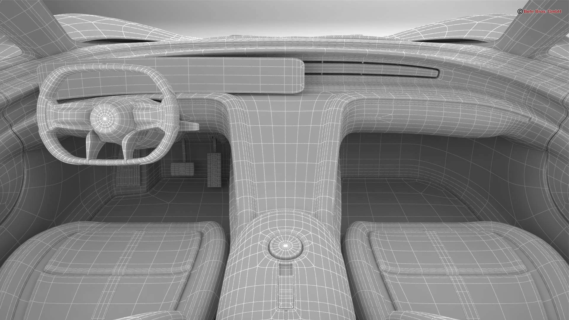 Generic Future EV Supercar 2050 - 3D Model by Behr Bros