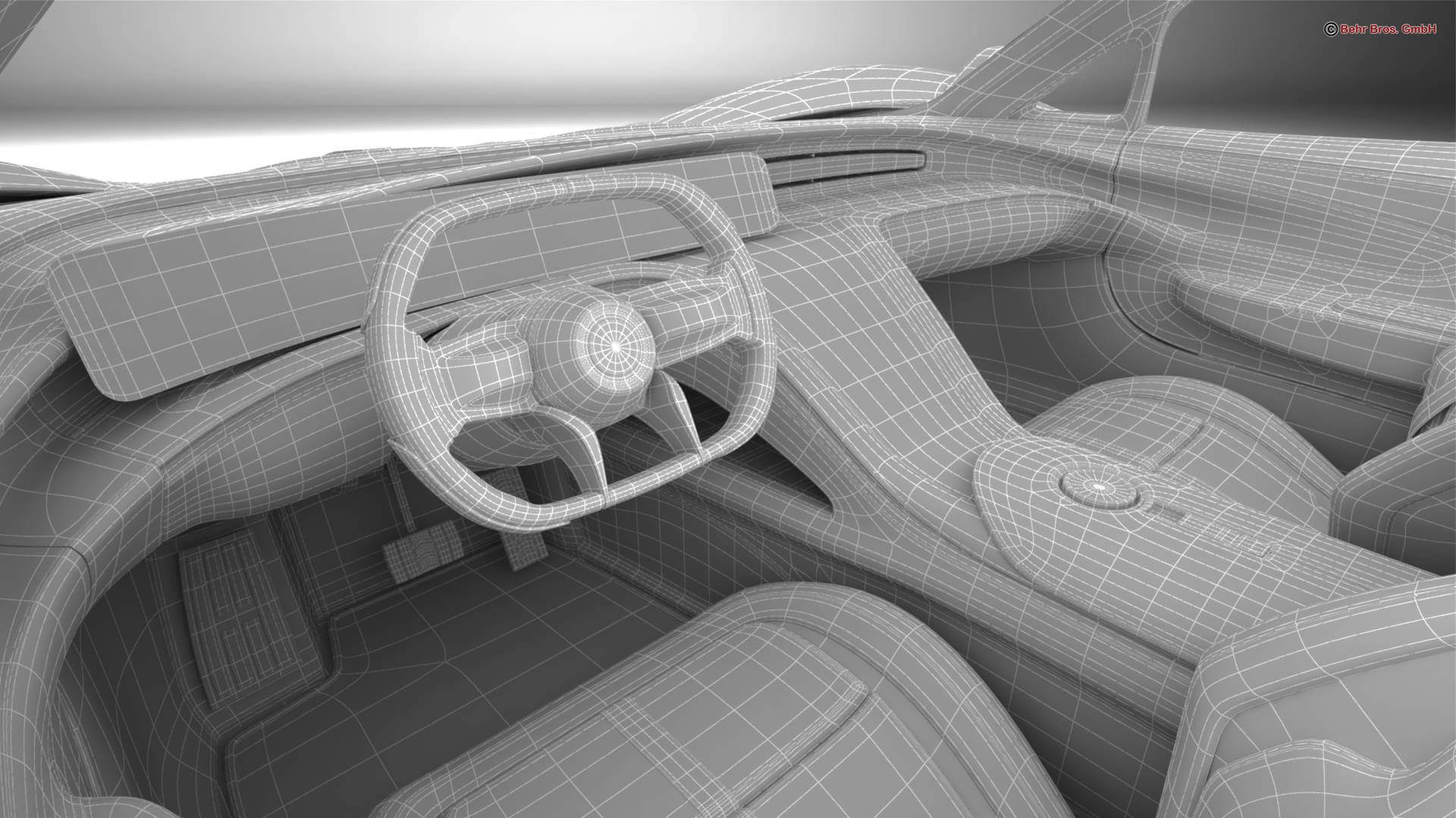 Generic Future EV Supercar 2050 - 3D Model by Behr Bros