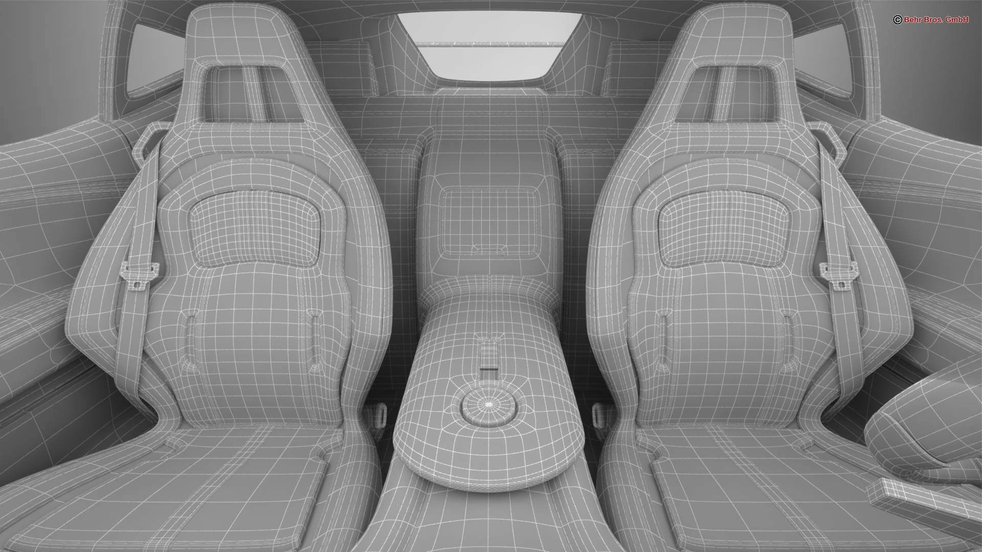 Generic Future EV Supercar 2050 - 3D Model by Behr Bros