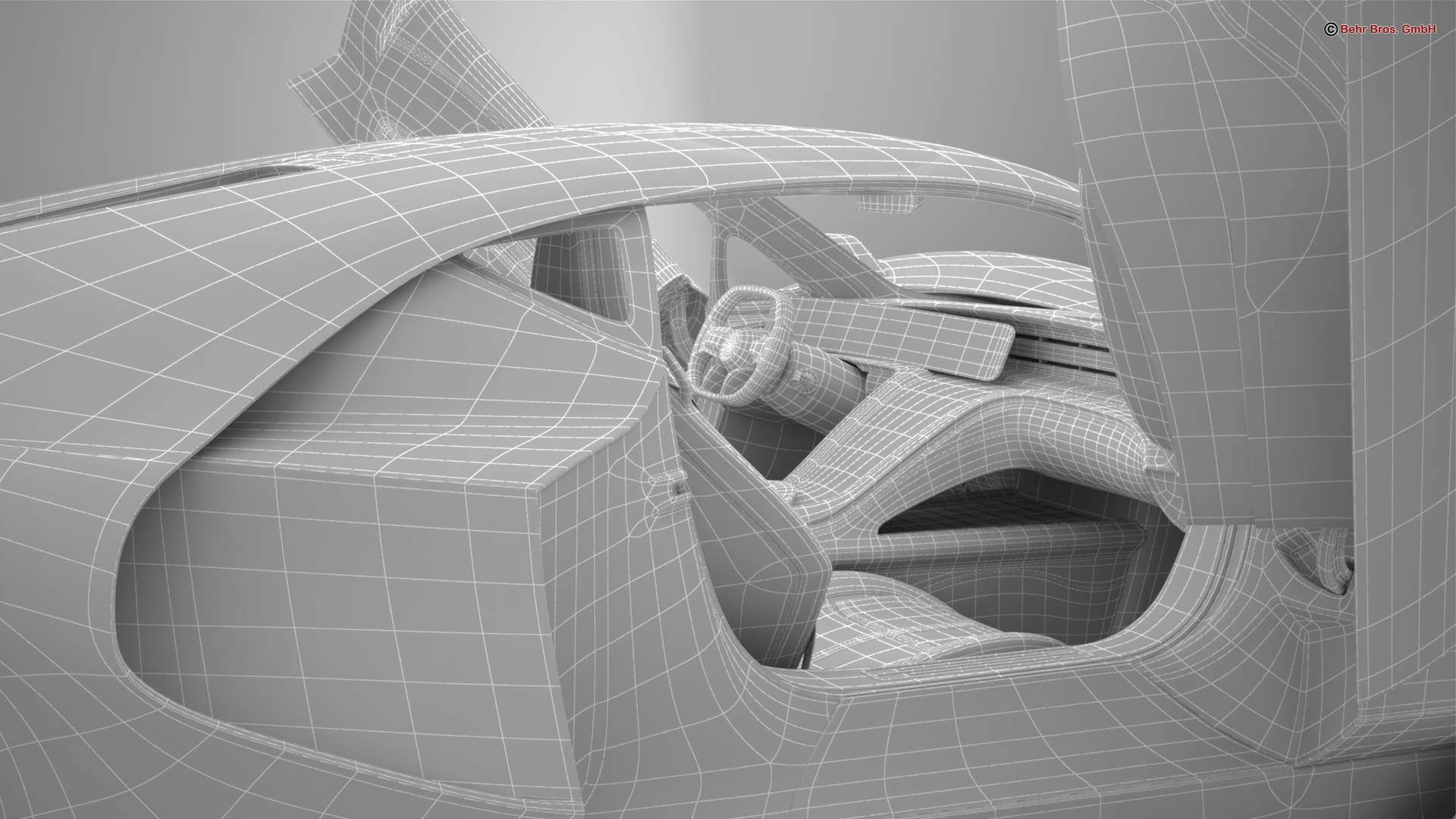 Generic Future EV Supercar 2050 - 3D Model by Behr Bros