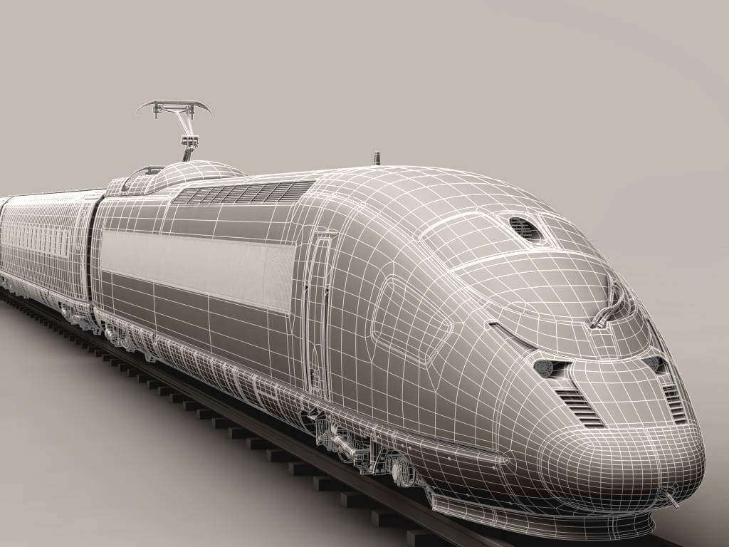 Generic High Speed Train - 3D Model by Behr Bros