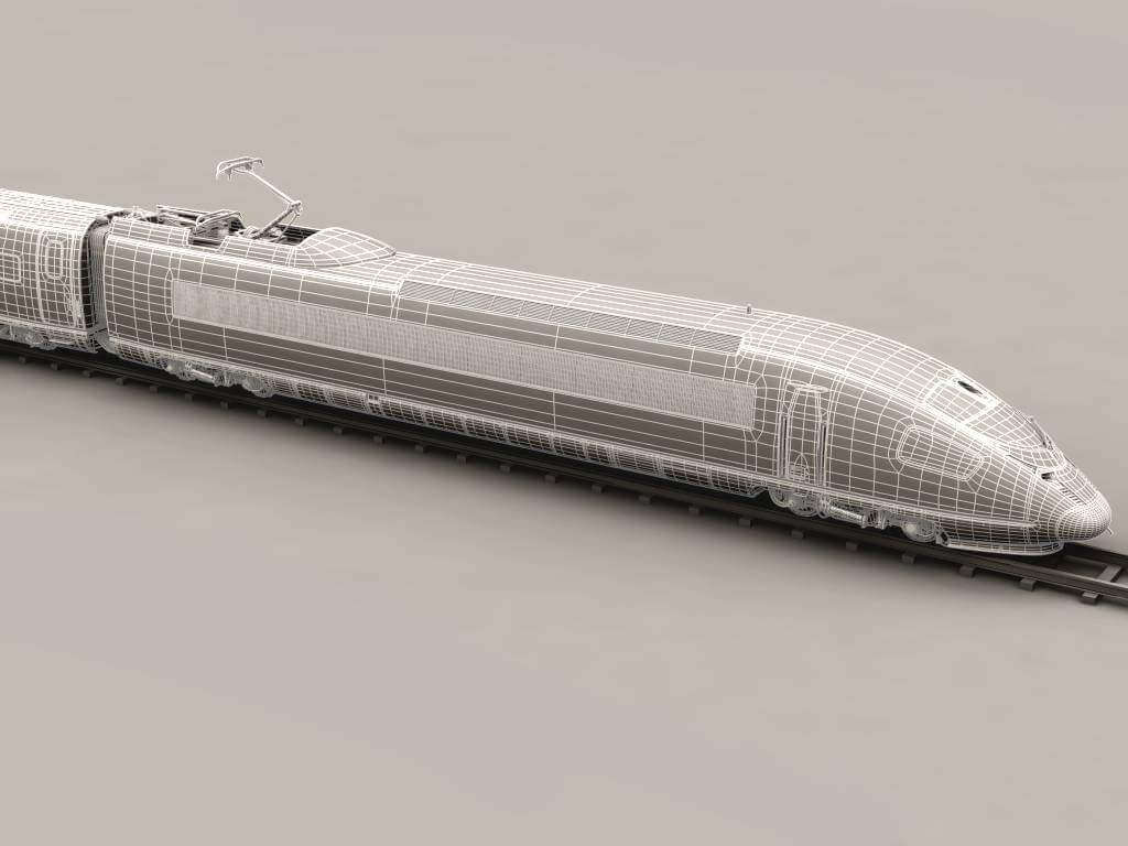 Generic High Speed Train - 3D Model by Behr Bros