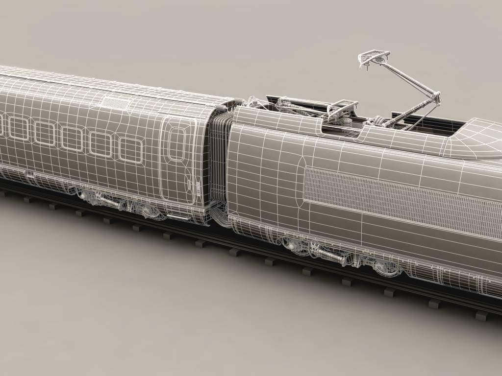 Generic High Speed Train - 3D Model by Behr Bros