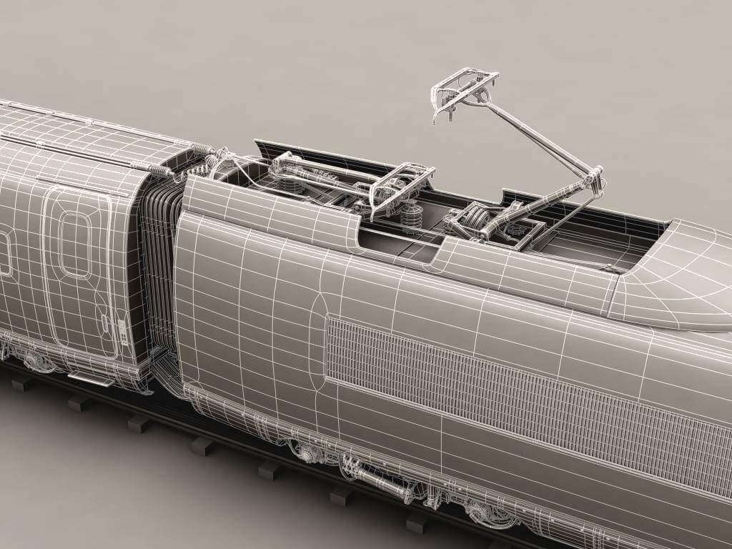 Generic High Speed Train - 3D Model by Behr Bros