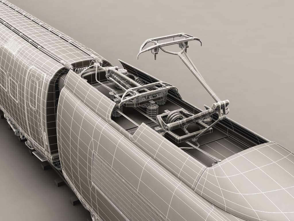 Generic High Speed Train - 3D Model by Behr Bros