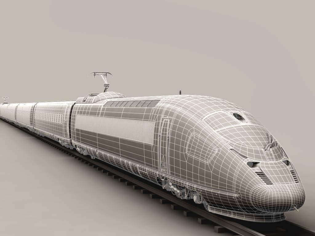 Generic High Speed Train - 3D Model by Behr Bros