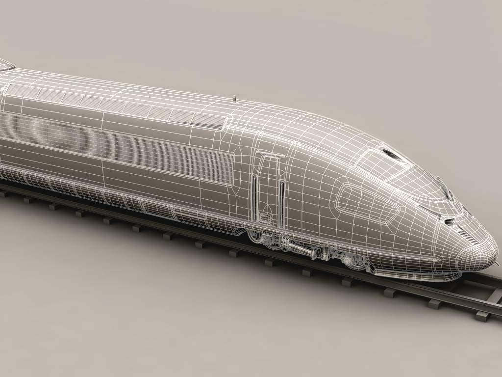Generic High Speed Train - 3D Model by Behr Bros