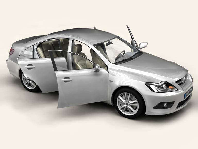 Generic Middle Class Car - 3D Model by Behr Bros