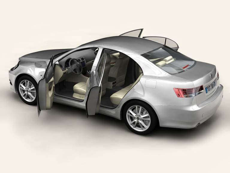 Generic Middle Class Car - 3D Model by Behr Bros