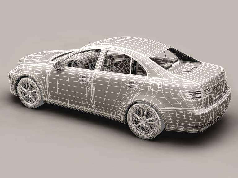 Generic Middle Class Car - 3D Model by Behr Bros