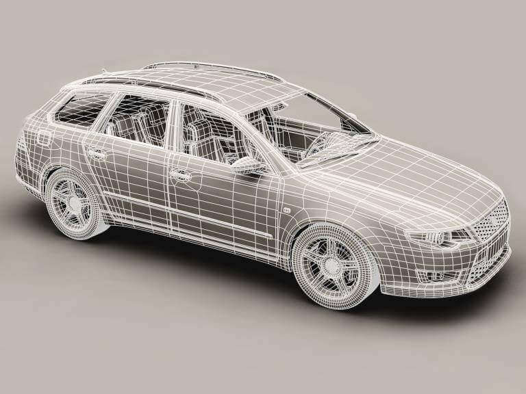 Generic Station Wagon - 3D Model by Behr Bros