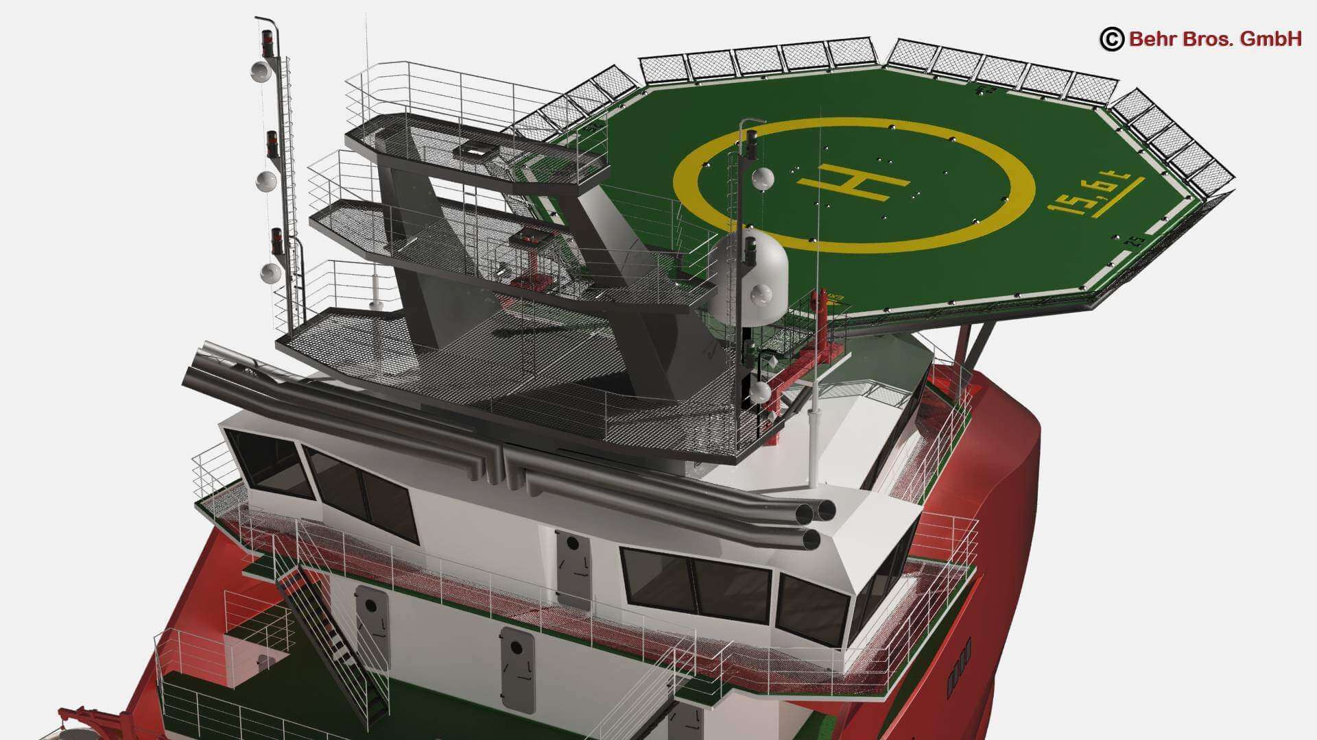 Generic Support Vessel - 3D Model by Behr Bros