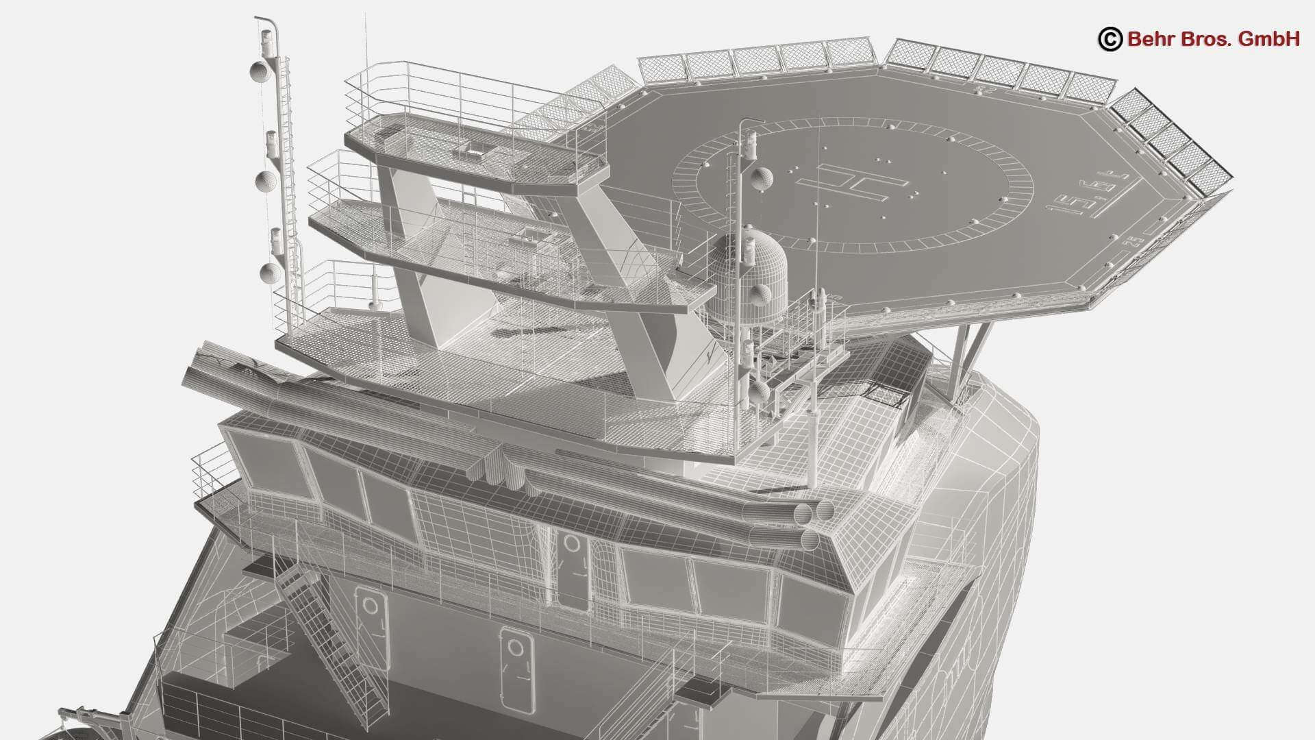 Generic Support Vessel - 3D Model by Behr Bros