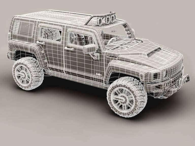 Hummer H3R - 3D Model by Behr Bros
