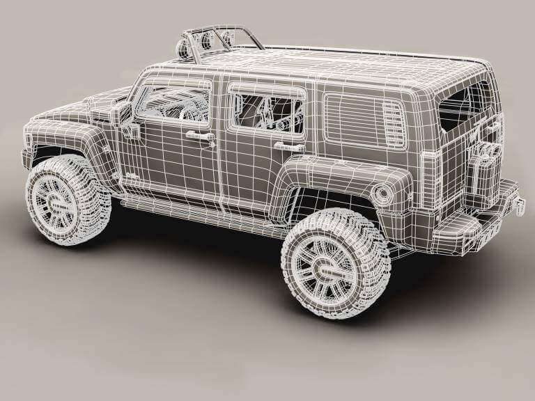 Hummer H3R - 3D Model by Behr Bros