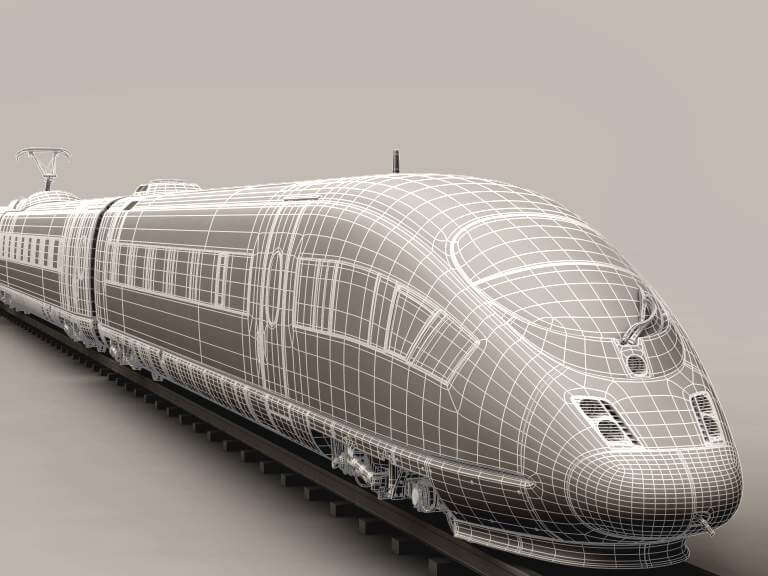 ICE 3 High Speed Train - 3D Model by Behr Bros