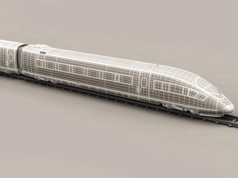 ICE 3 High Speed Train - 3D Model by Behr Bros