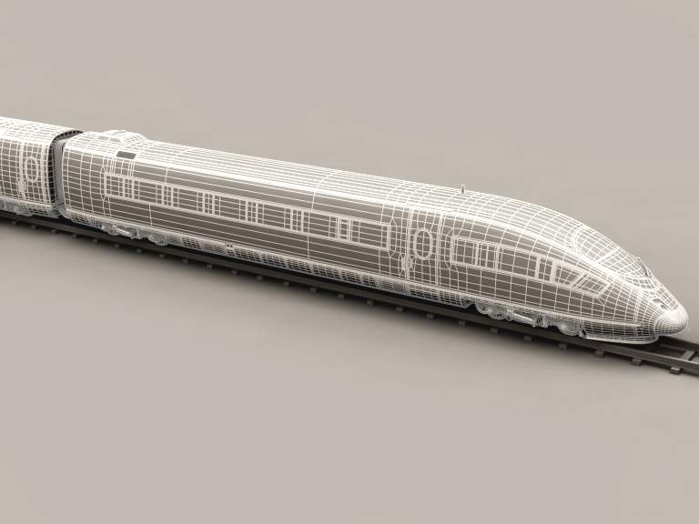 ICE 3 High Speed Train - 3D Model by Behr Bros
