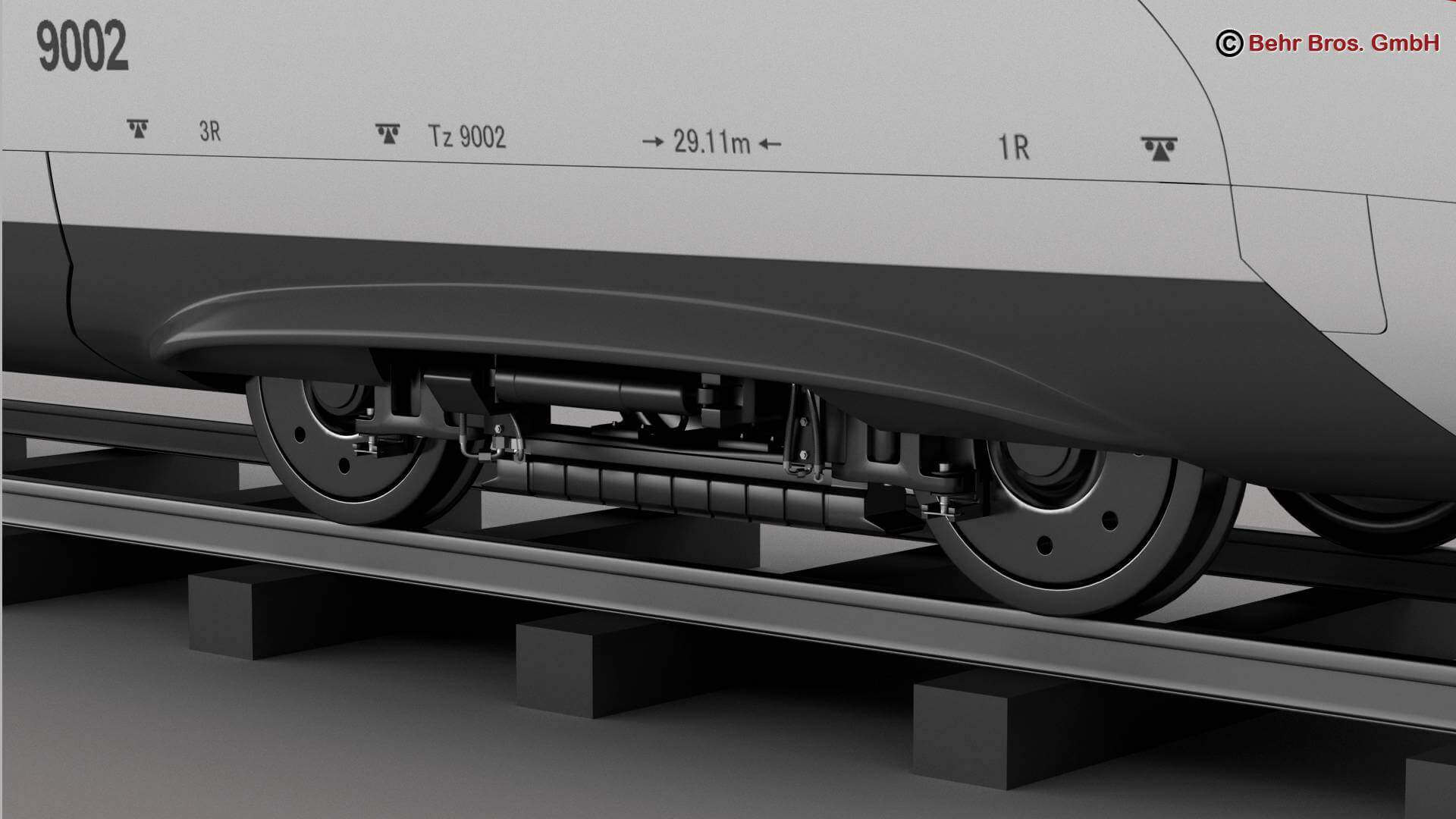 ICE 4 BR412 High Speed Train - 3D Model by Behr Bros