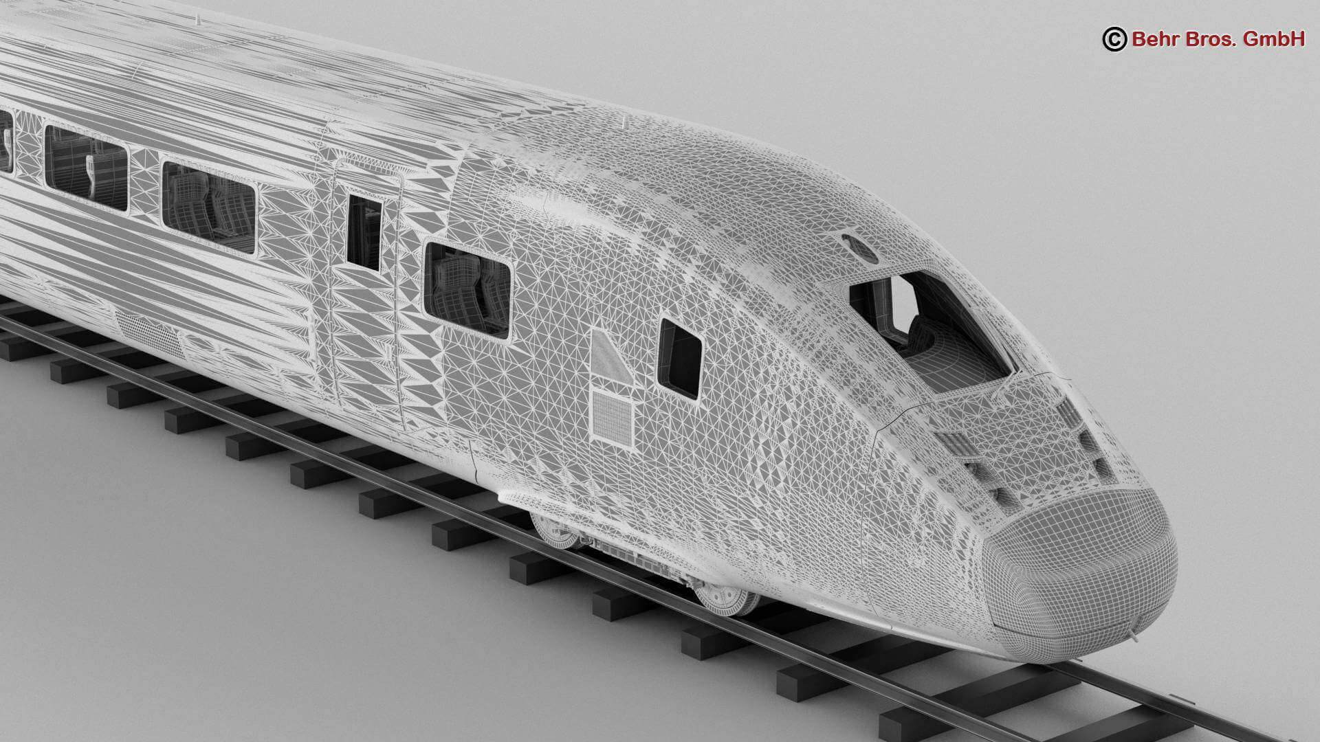 ICE 4 BR412 High Speed Train - 3D Model by Behr Bros