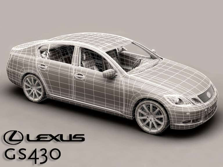 Lexus GS300/430 - 3D Model by Behr Bros