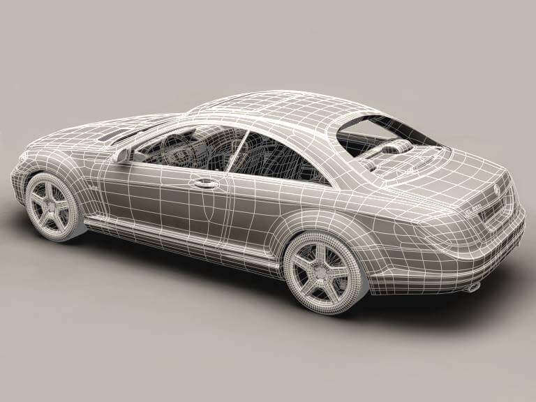 Mercedes CL Class - 3D Model by Behr Bros