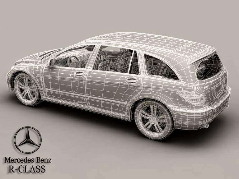 Mercedes R Class - 3D Model by Behr Bros