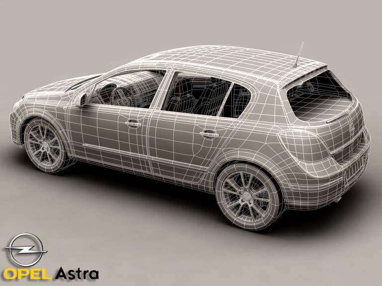 Opel Astra - 3D Model by Behr Bros