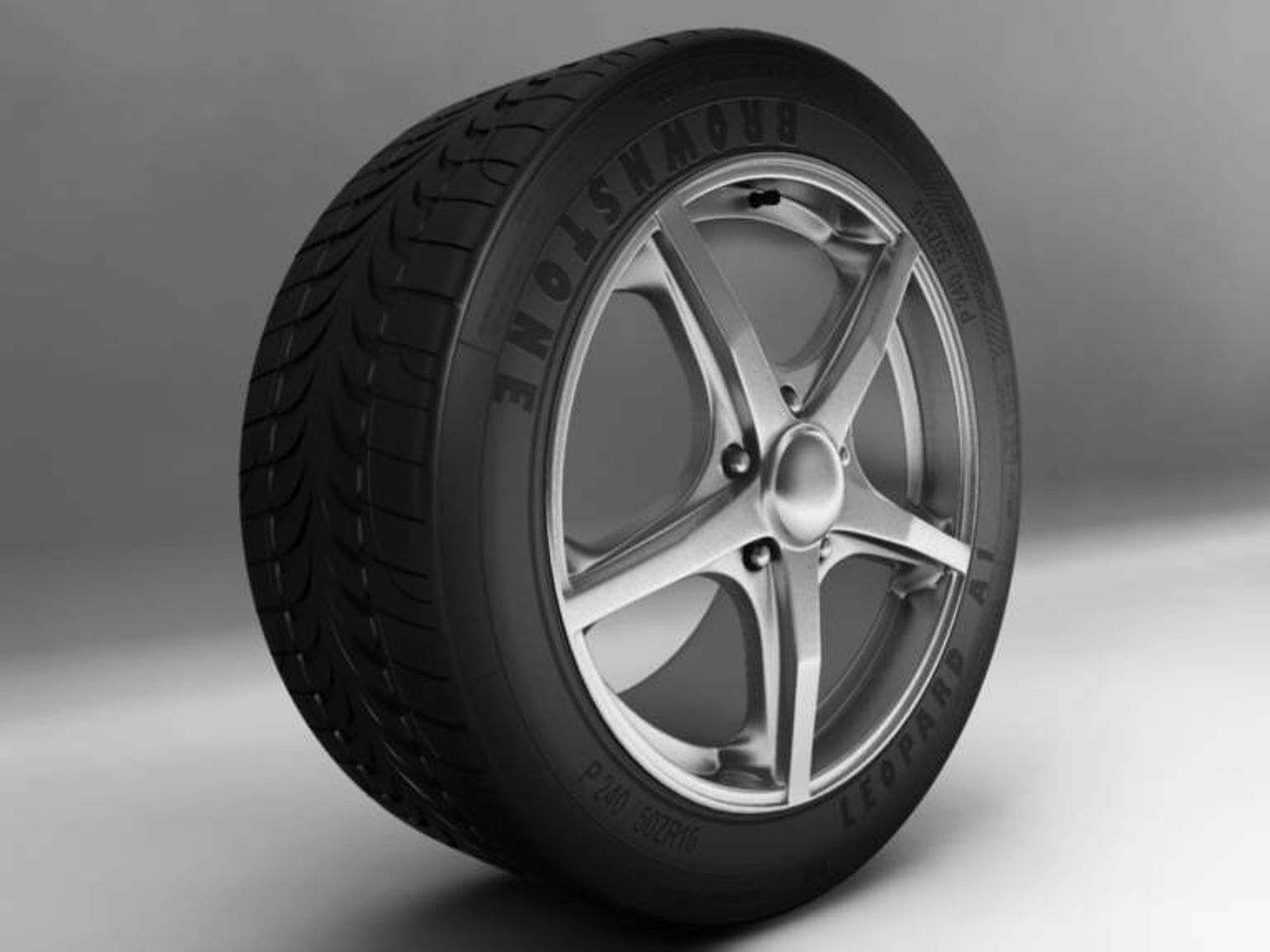 Rims and Tires - 3D Model by Behr Bros