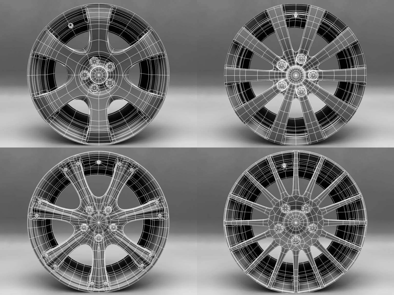 Rims and Tires - 3D Model by Behr Bros