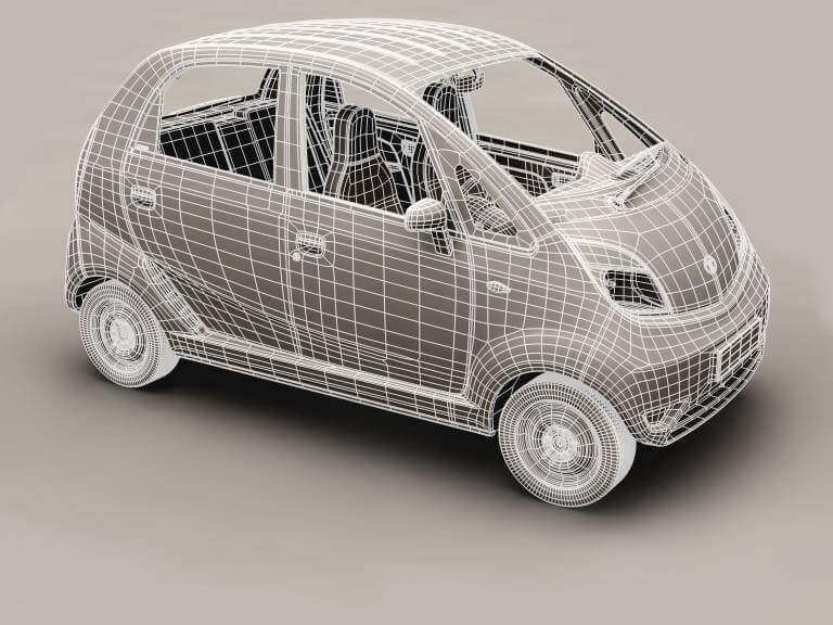 Tata Nano - 3D Model by Behr Bros