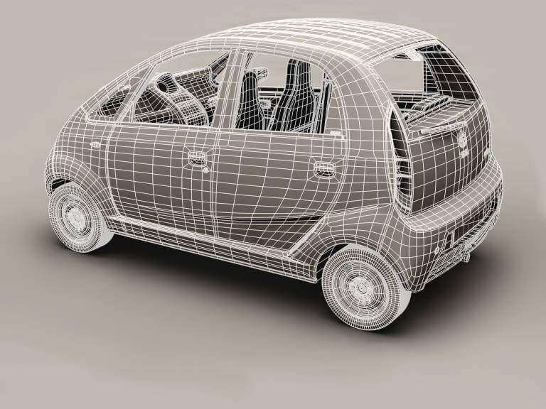 Tata Nano - 3D Model by Behr Bros