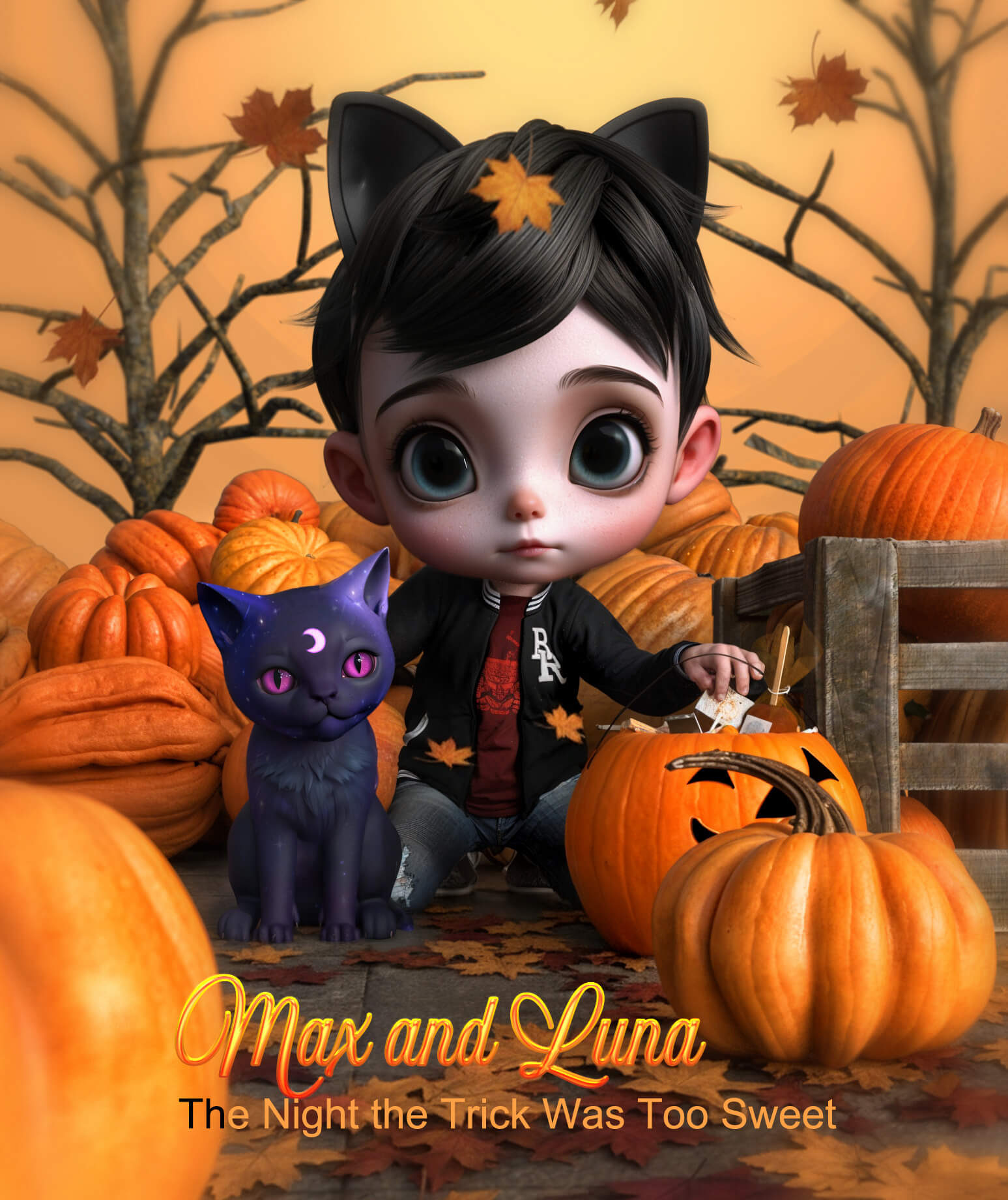 Max and Luna 3D Render, Digital Art by Belmontty