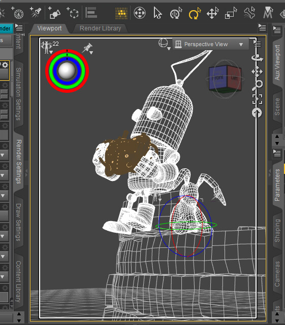Tiny the little robot 3D Render, Digital Art by Belmontty