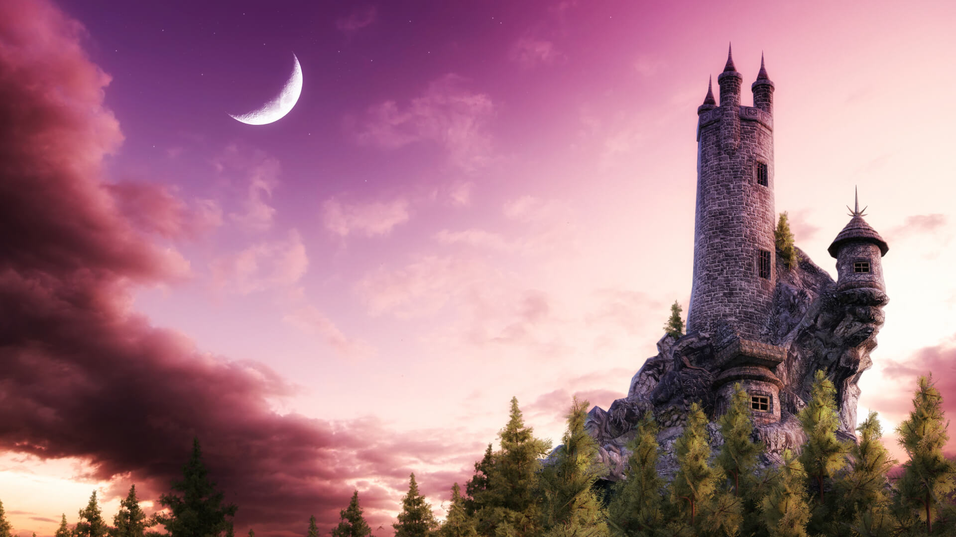 Wizard Tower by Belmontty | RenderHub Wallpapers