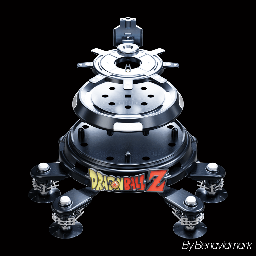 Giru Dragon Ball GT 3D Model for 3D Printing. 3D Render