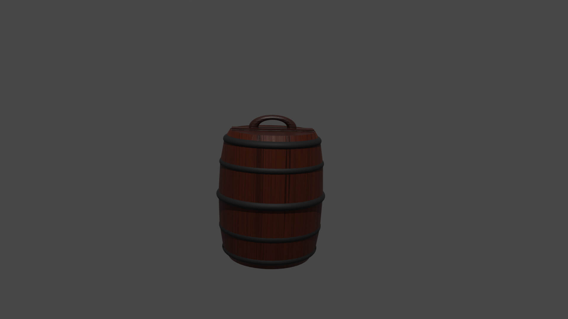 Wooden Barrel - 3D Model by Benedit