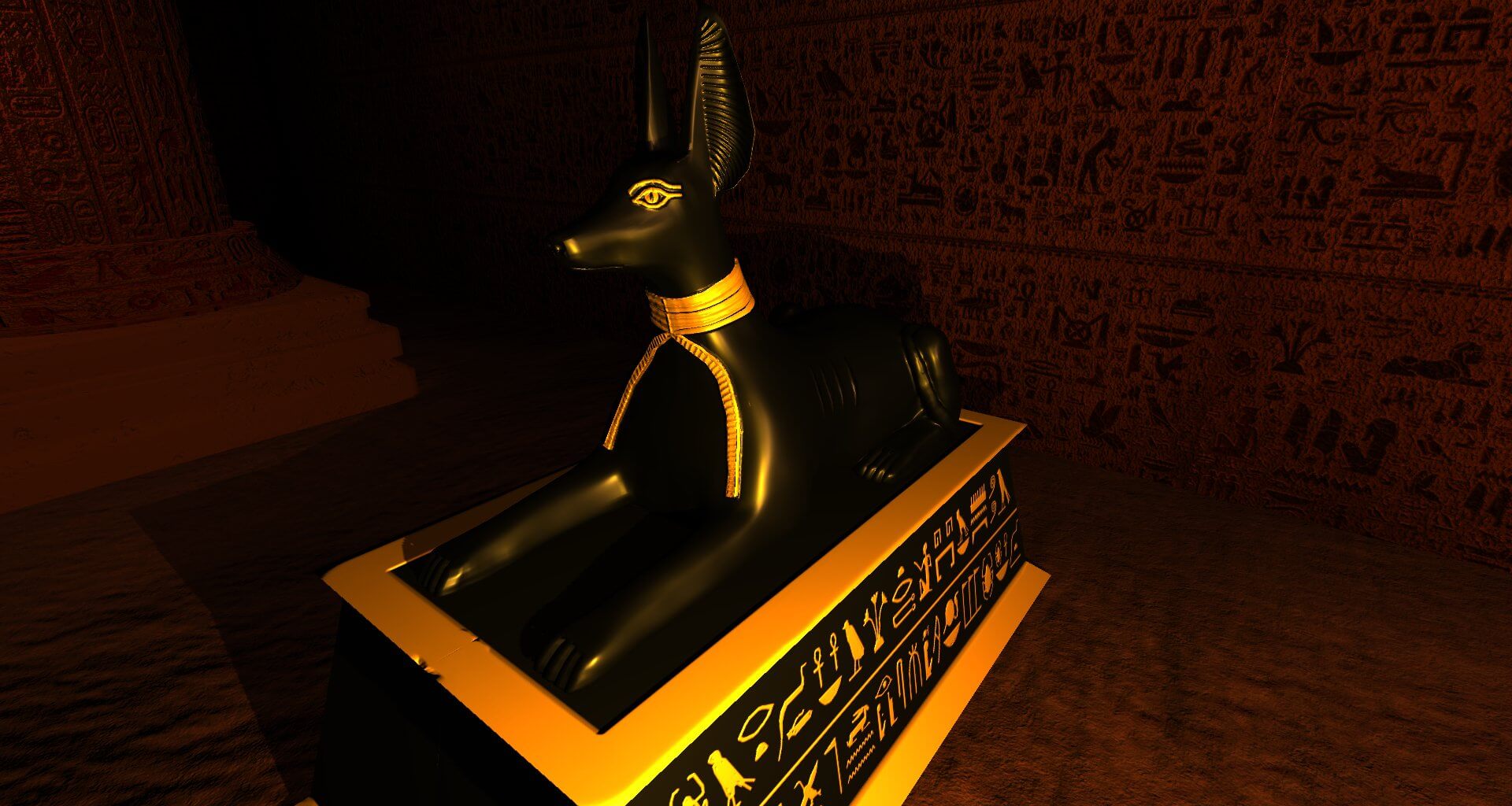 Anubis Dog Gaurdian Form - 3D Model by BenevArts