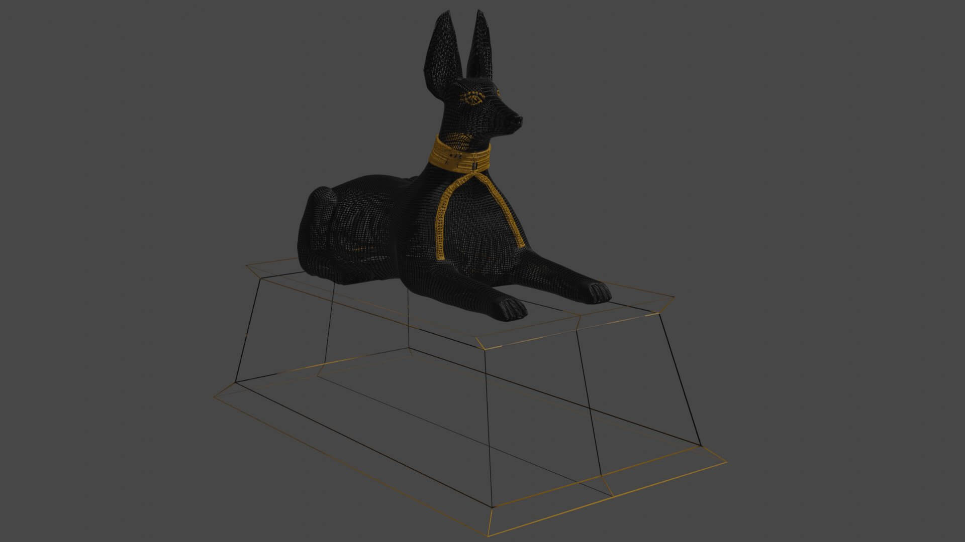 Anubis Dog Gaurdian Form - 3D Model by BenevArts
