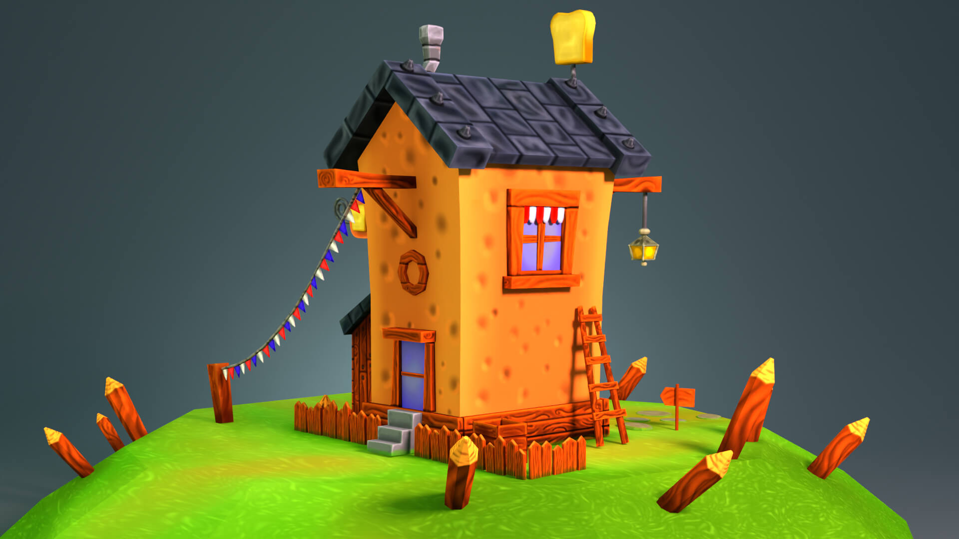 Stylized Bakery - 3D Model by BenevArts