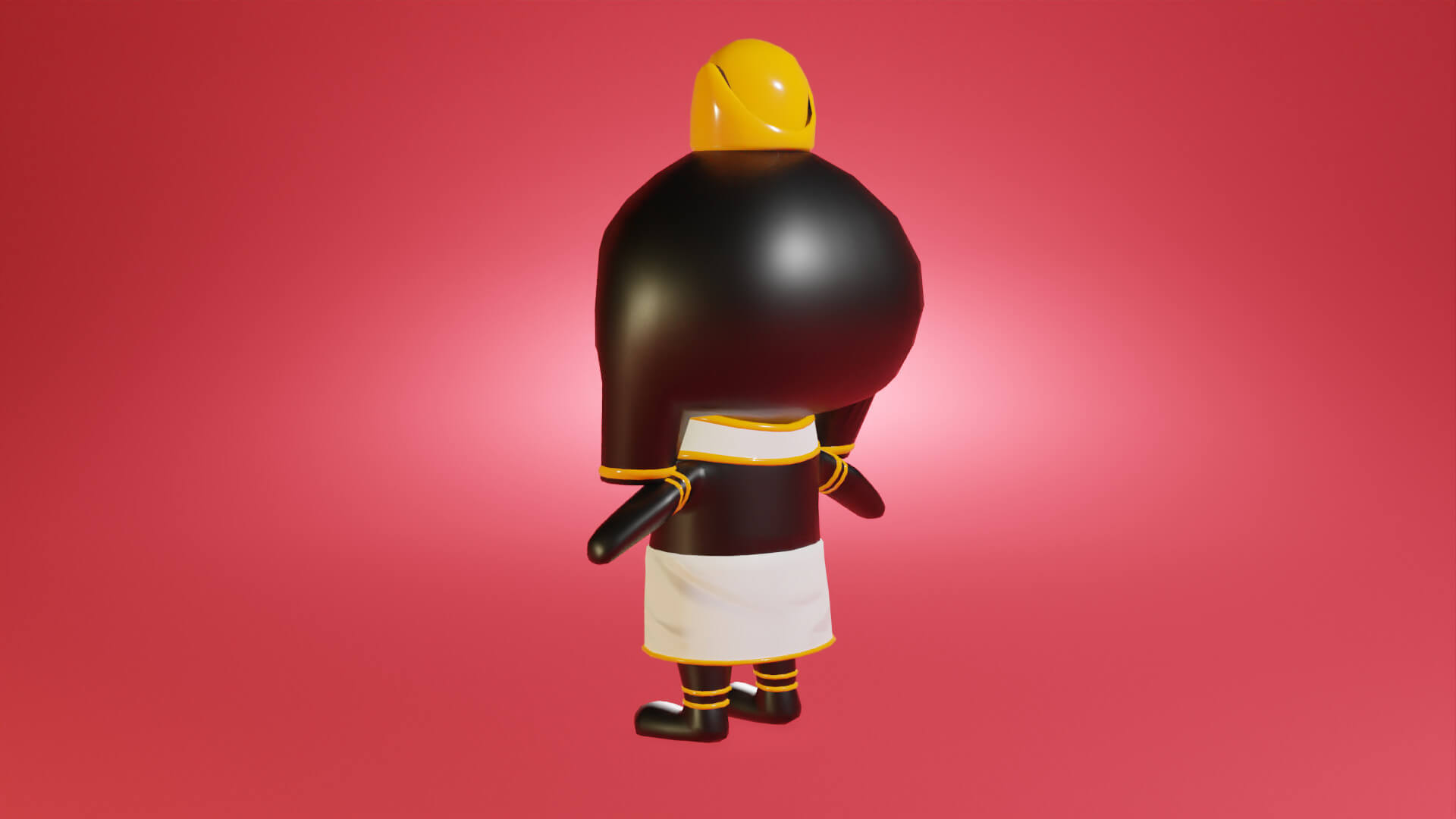 Cute Mini Egyptian God Horus Character - 3D Model by BenevArts