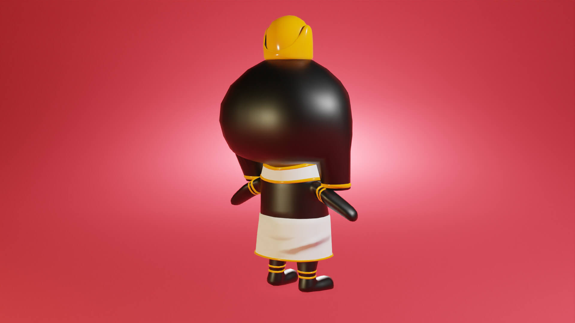 Cute Mini Egyptian God Horus Character - 3D Model by BenevArts