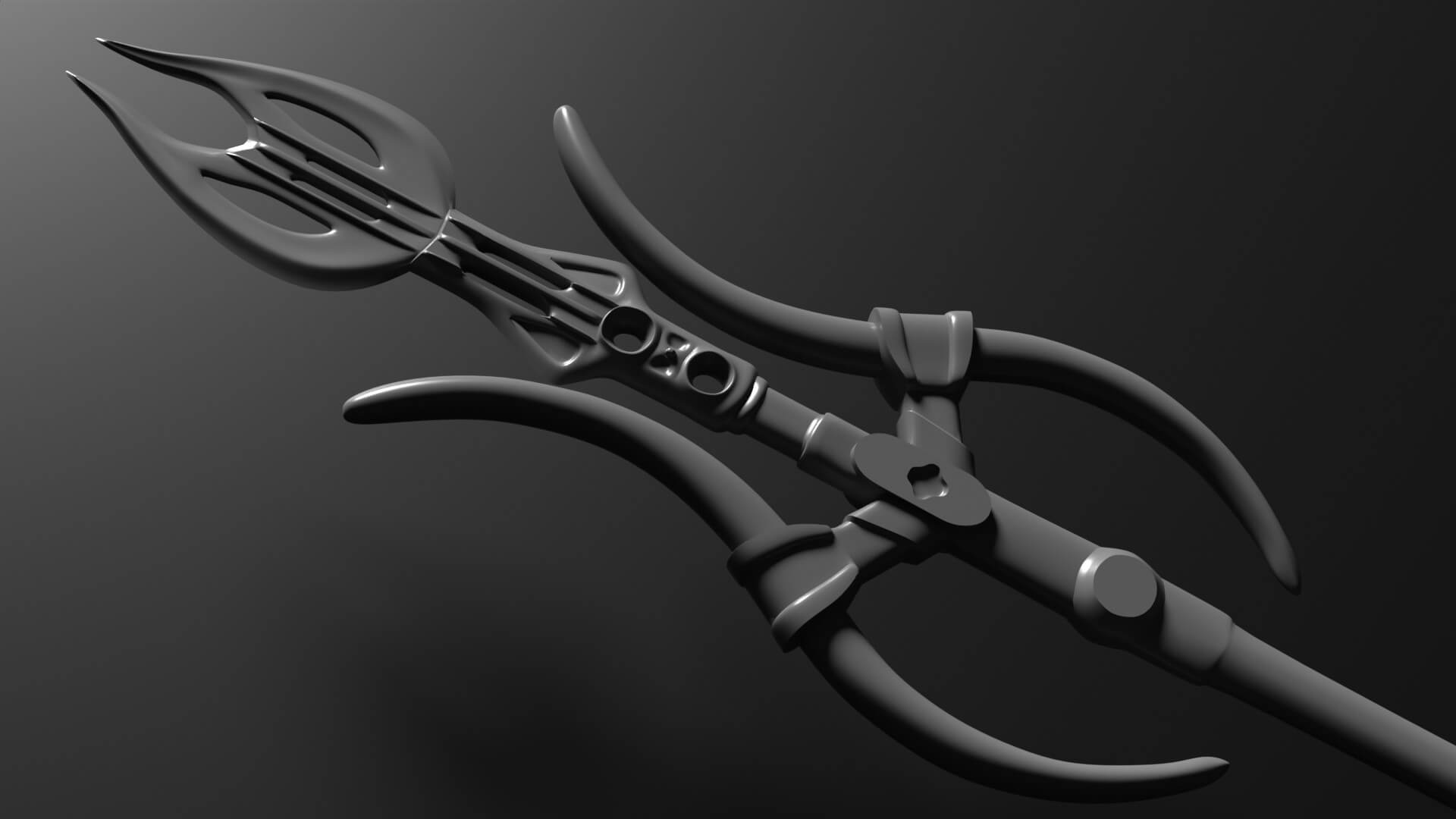 Fantasy Spear - 3D Model by BenevArts
