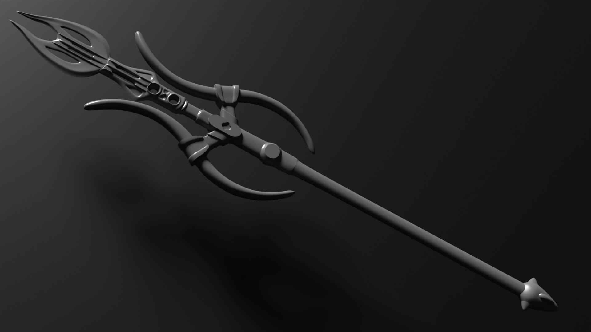 Fantasy Spear - 3D Model by BenevArts