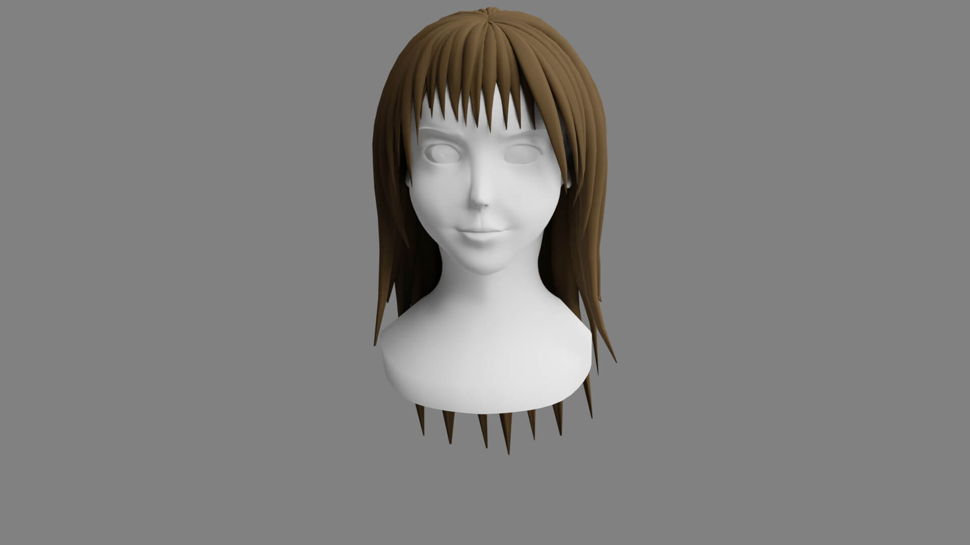 Female Stylized Hair - 3D Model by BenevArts